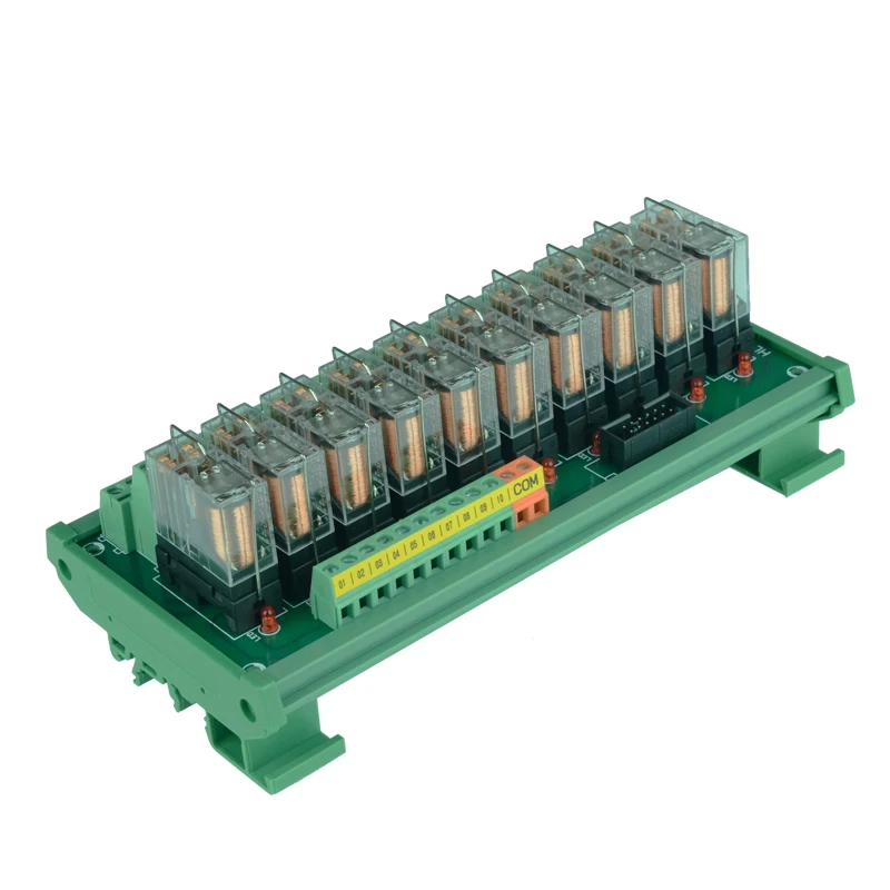 G2R-2 10 Channel Relay Module 2NO 2NC Electronic DPDT Switch 12V 24V ...