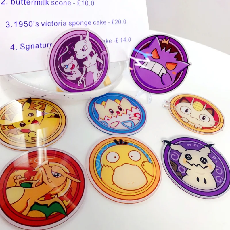 1-4pcs-cartoon-Pokemon-Pikachu-Kawaii-anime-figure-Mewtwo-Gengar ...