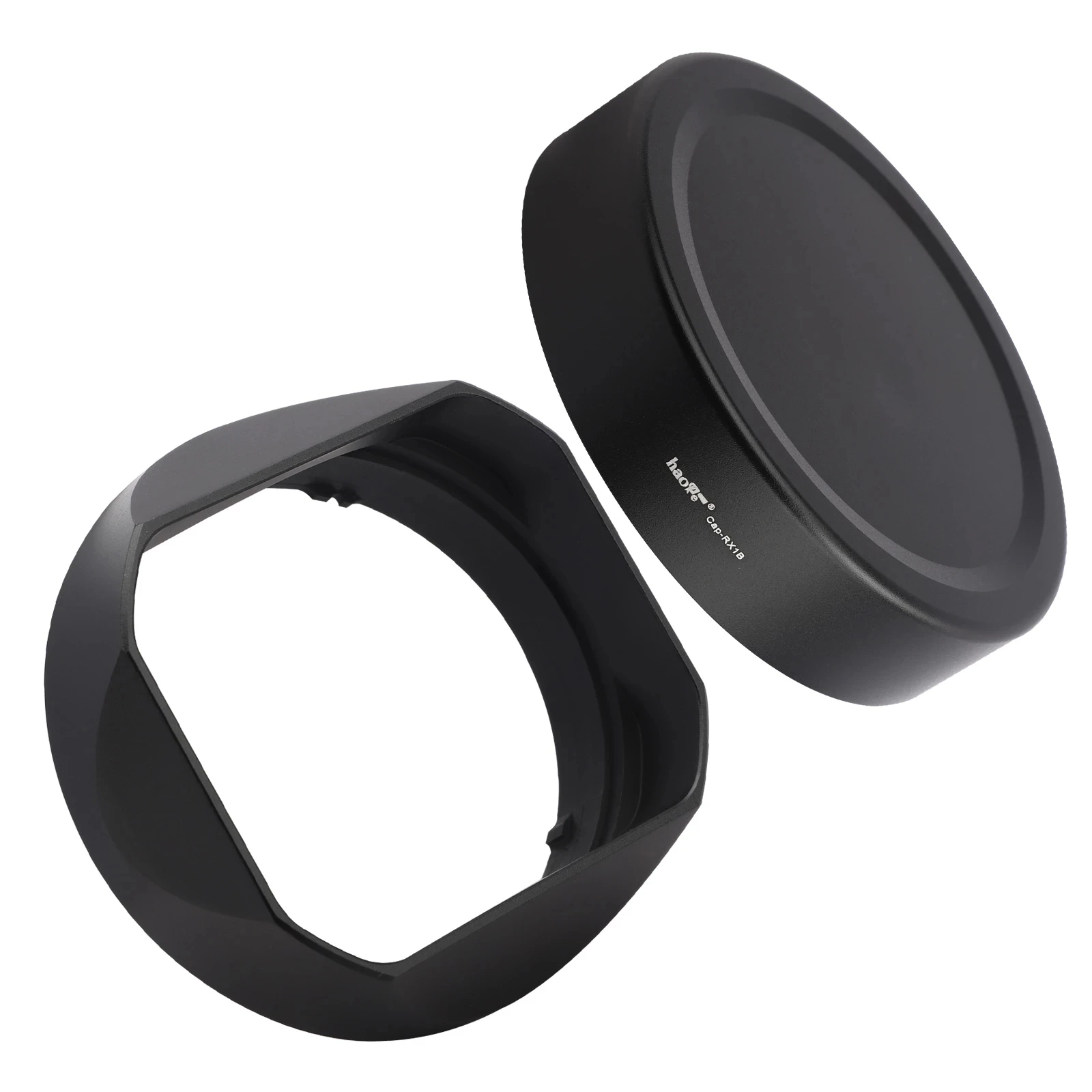 Haoge LH-RX1B Square Metal Bayonet Lens Hood Shade With Lens Cap For ...