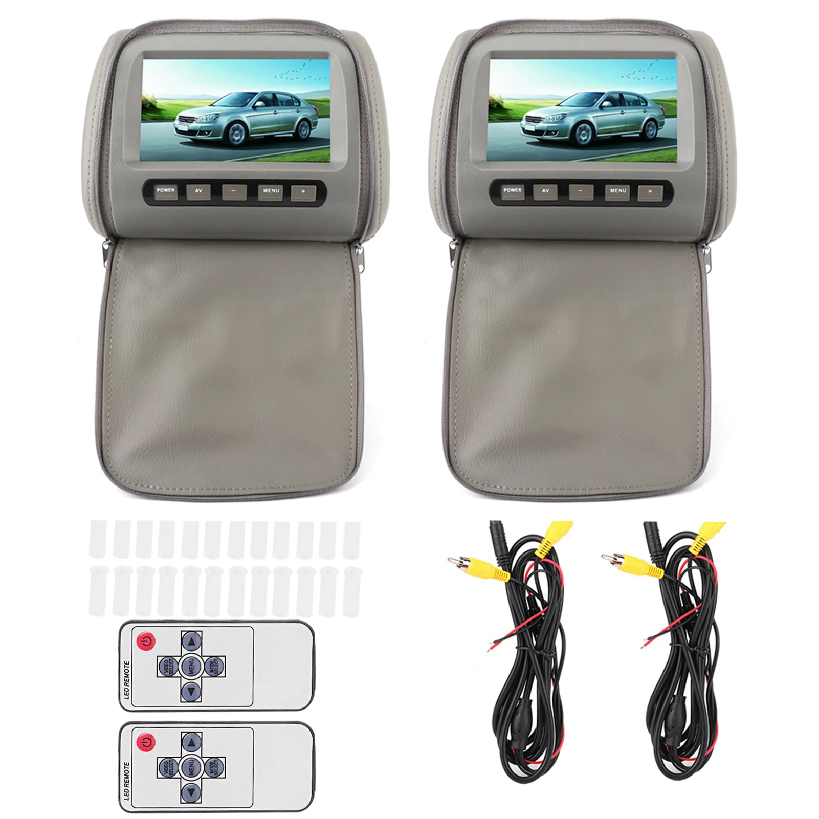 Car-Headrest-Mount-Monitor-Headrest-DVD-Monitor-MP5-Display-Wireless ...