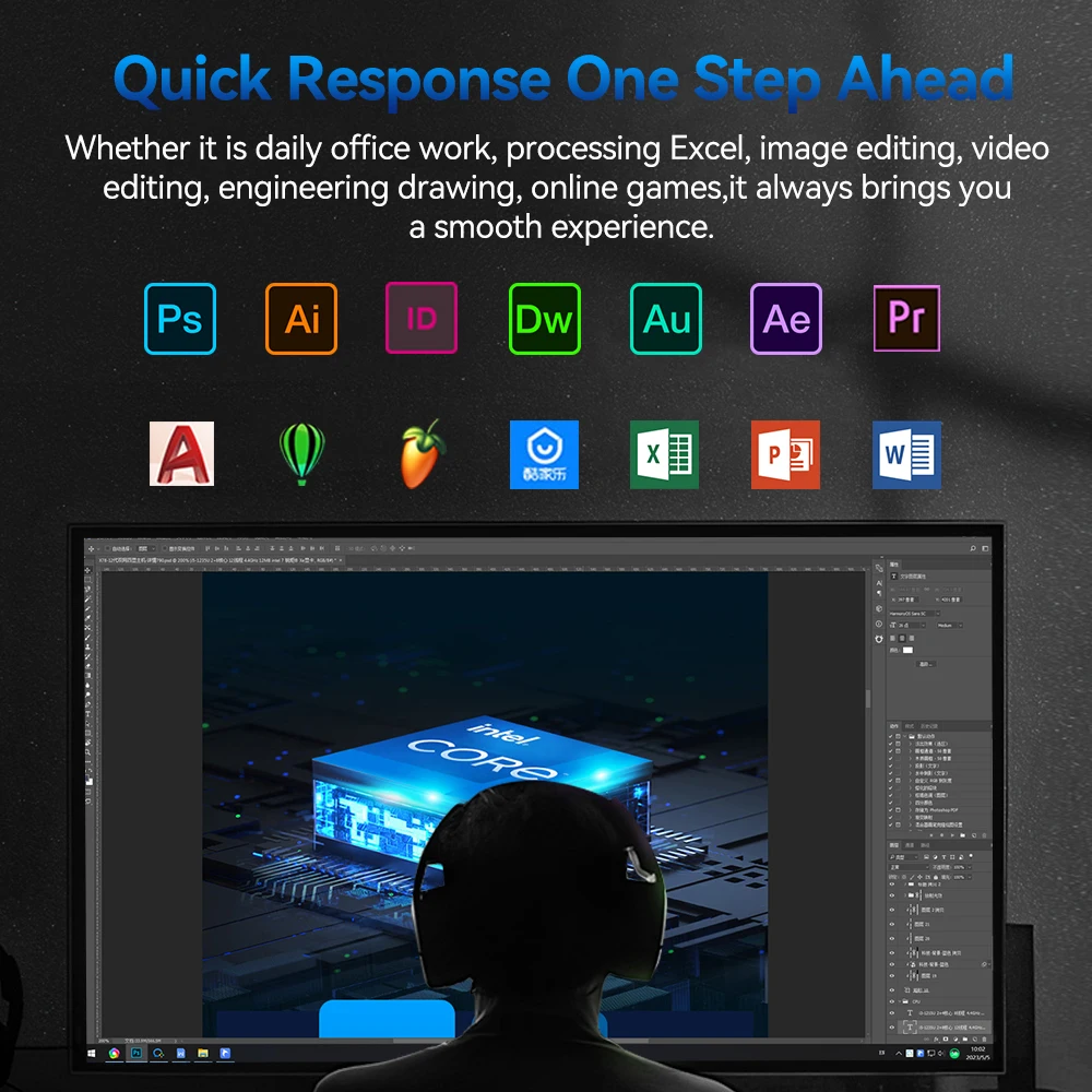 XCY 12th Gen Intel i7 1255U Mini PC: 10 Cores, Windows 11 – Assorted ...