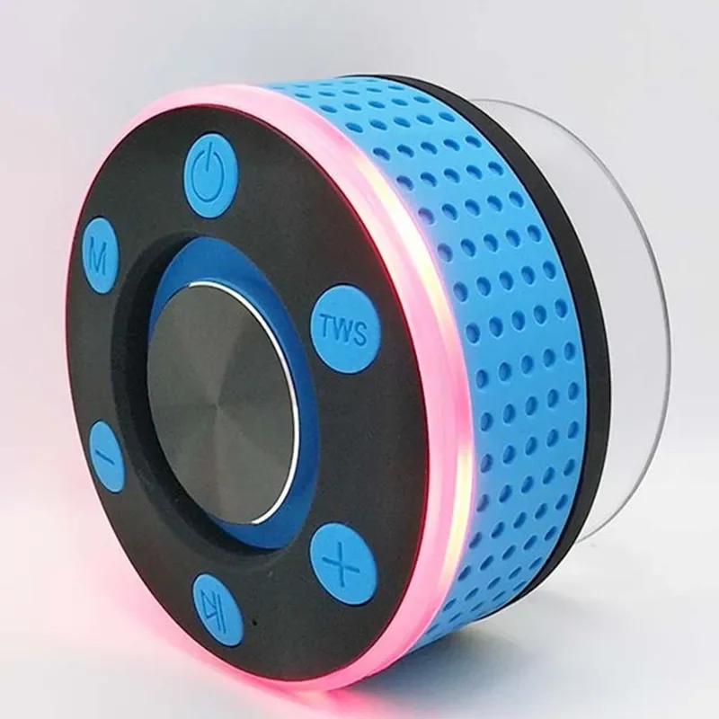 Portable-Mini-Waterproof-Bluetooth-Shower-Speaker-with-FM-Radio-Suction ...