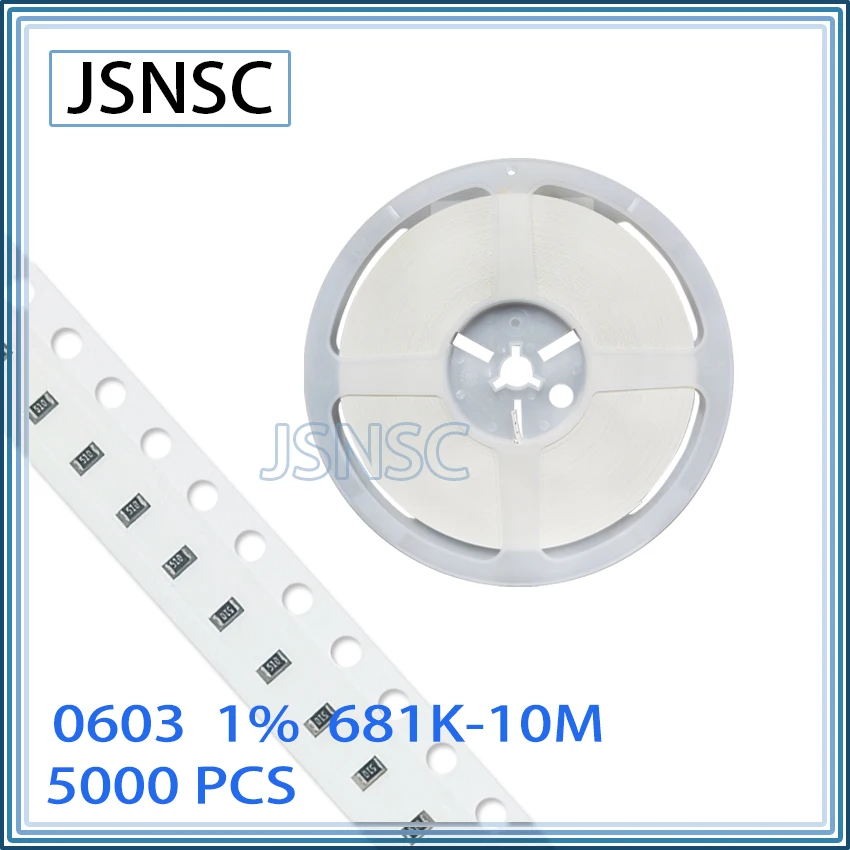 JSNSC-0603-F-1-5000pcs-681K-10M-CHIP-smd-1608-resistor-698K-715K-732K ...