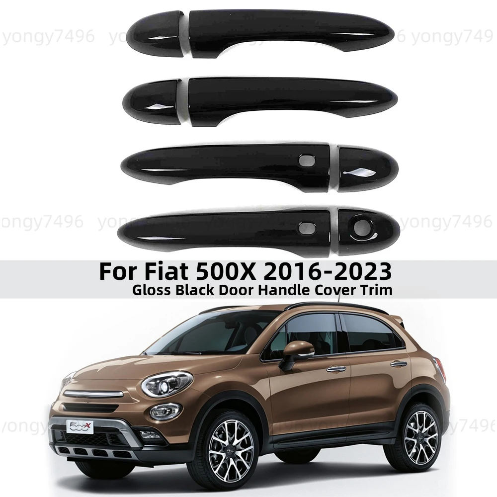 For Fiat 500X 500 2016 2017 2018 2019 2020 2021 2022 2023 Gloss Black ...