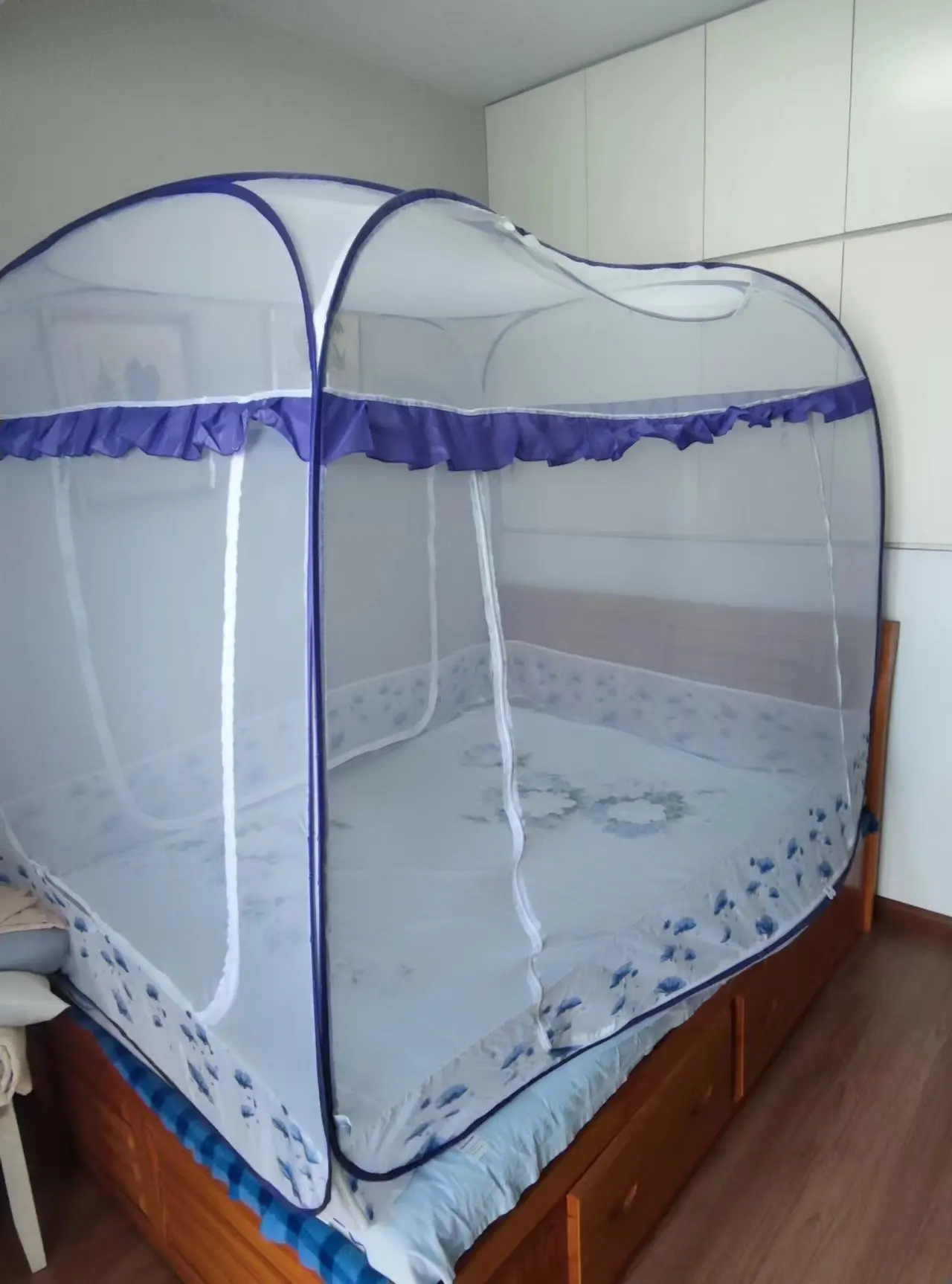 Foxscream-Mosquito-nets-Lace-Pleated-Mosquito-Net-for-Bed-Square ...