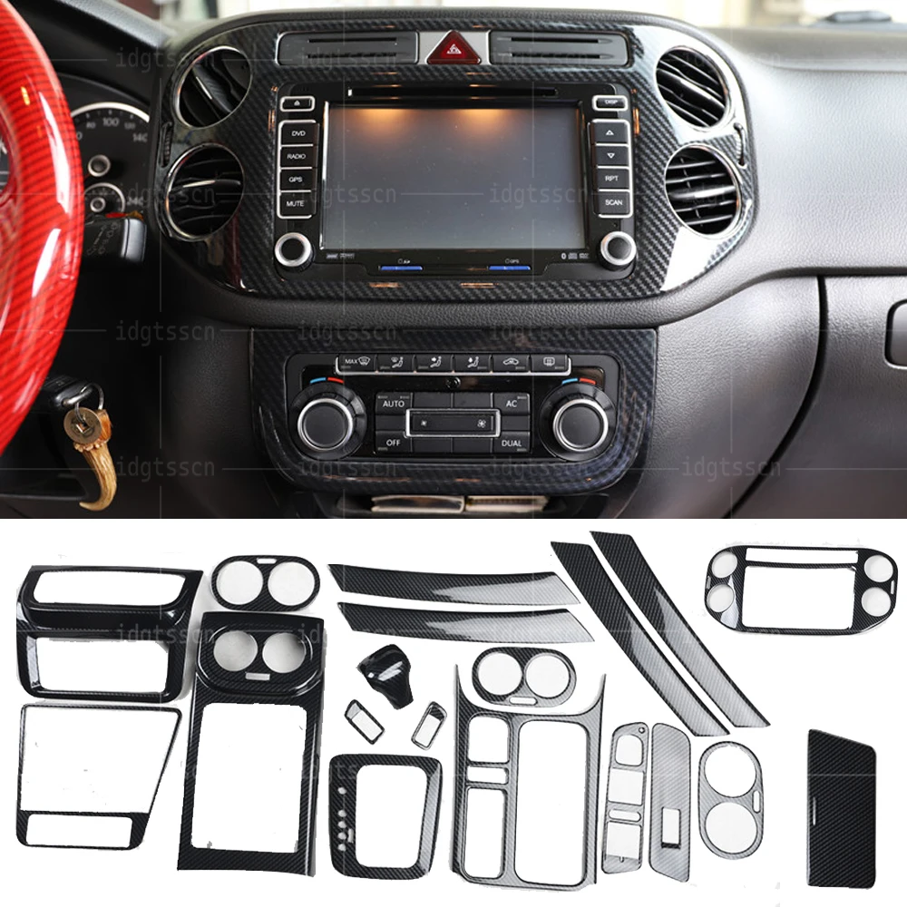 Car Interior Carbon Fiber Full Set Sticker Accessories Sticker Gear ...