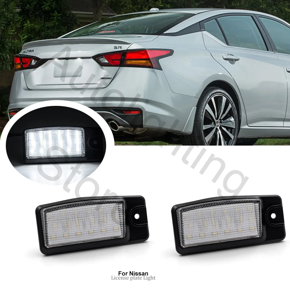2x-LED-License-Number-Plate-Light-For-Nissan-X-Trail-Maxima-Rogue ...