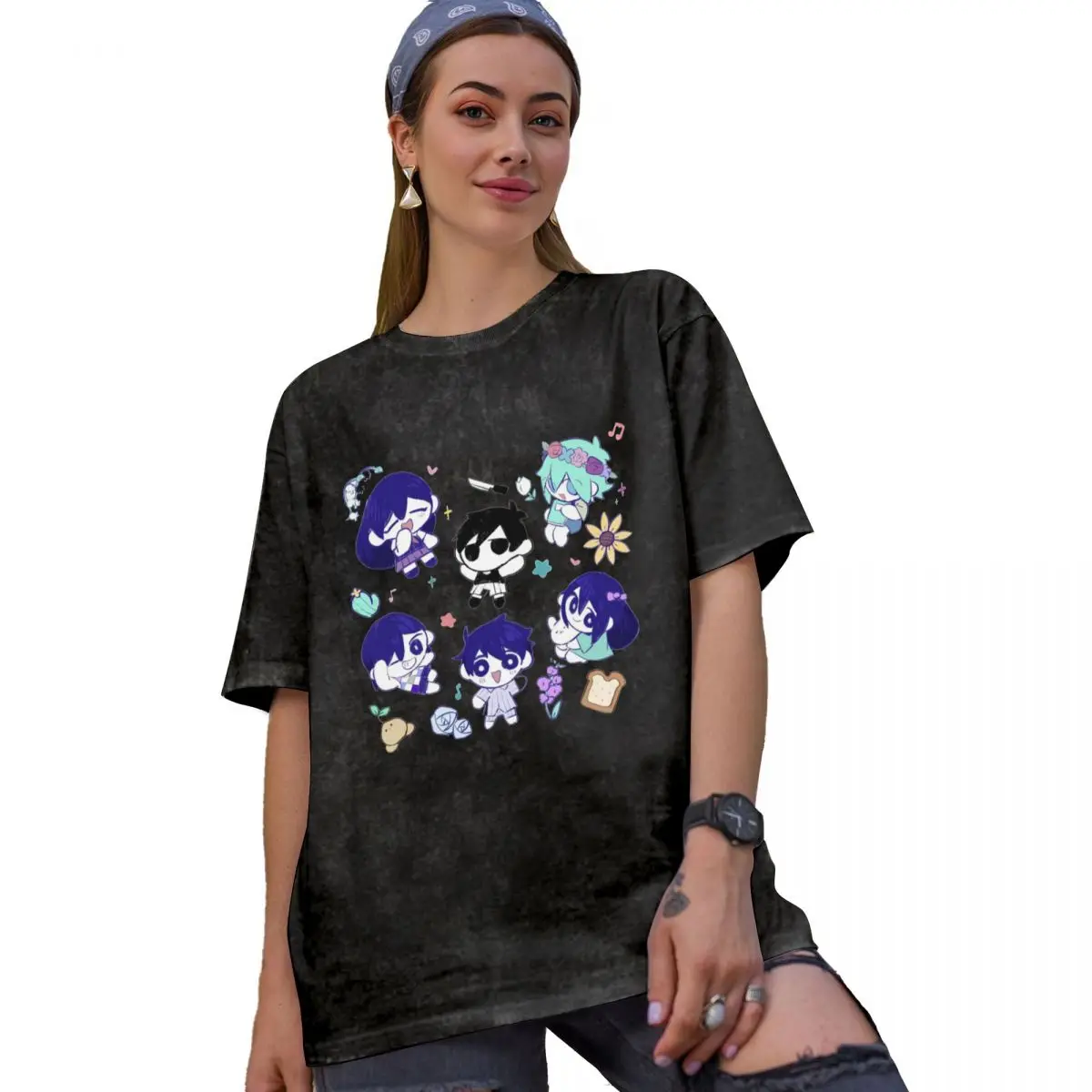 Oversized-Washed-T-Shirt-Omori-Friends-Cotton-T-Shirts-Kel-Aubrey-und ...