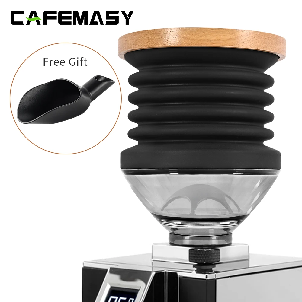 CAFEMASY-Coffee-Beans-Grinder-Single-Dose-Hopper-And-Bellows-Coffee-Grinder-Bean-Bin-Blowing ...