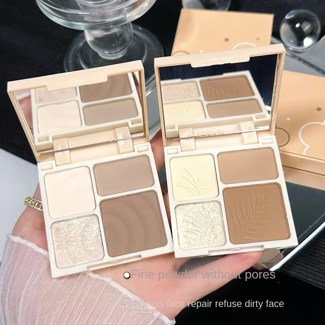 Facial-Highlighter-Makeup-Palette-3D-Nose-Shadow-Cosmetics-Matte-Face-Contouring-Shadow-Palette ...