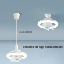 60W Ceiling Fan E27 With Led Light And Remote Control 360 ° Rotation ...