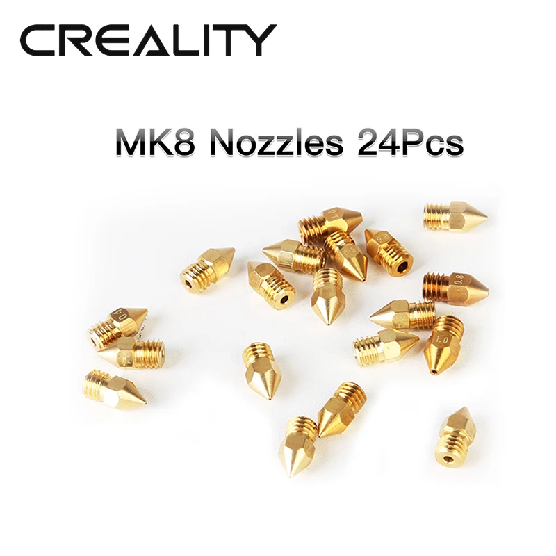 Creality Original MK8 Nozzles 0.2mmx2 0.3mmx2 0.4mmx12 0.5mmx2 0.6mmx2 ...