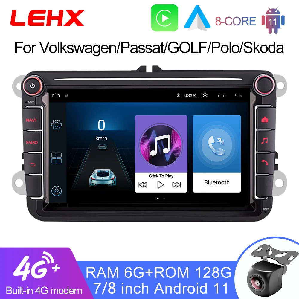 Radio Multimedia con GPS para coche, reproductor con Android 10, 2 din ...