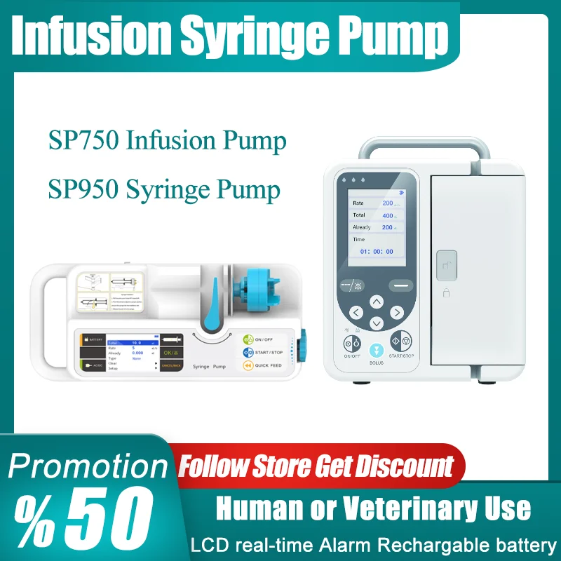 CONTEC Marca Bomba De Infusão/Seringa Bomba SP750 SP950 LCD em tempo ...