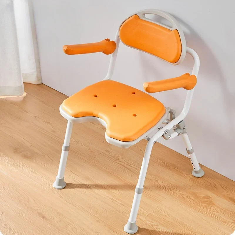 Aluminum-Alloy-Bathroom-Stool-Convenient-Folding-Bath-Seat-6-Gear ...