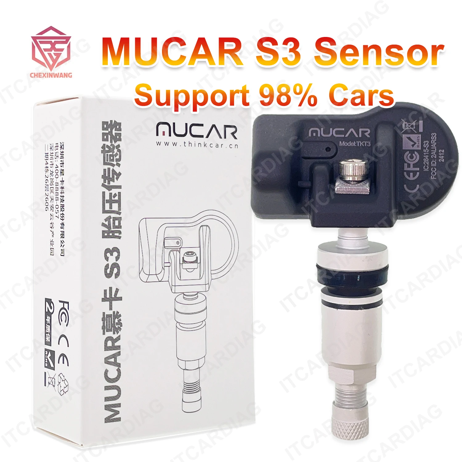 MUCAR-S3-2in1-Sensor-TPMS-315MHz-433MHz-S3-Universal-Sensor-Automotive ...