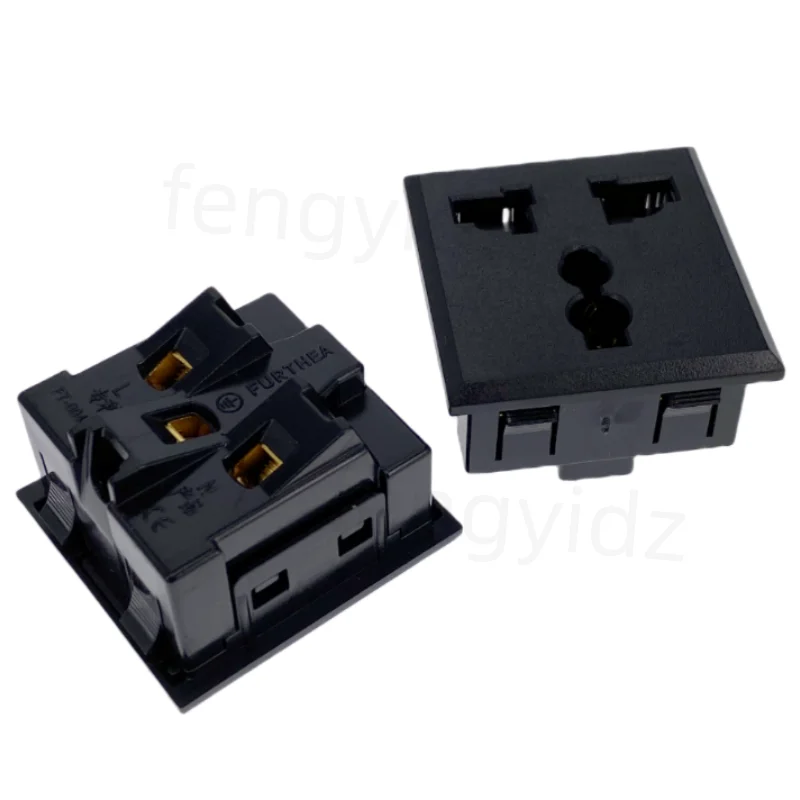 US-USA-UK-EU-Euro-AU-Panel-Mount-Snap-in-Universal-Power-Socket-Outlet ...