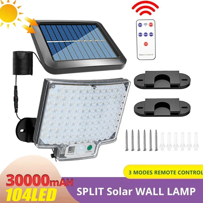 106LED-Split-Solar-Lamp-3-Lighting-Mode-Outdoor-Decoration-Sunlight ...
