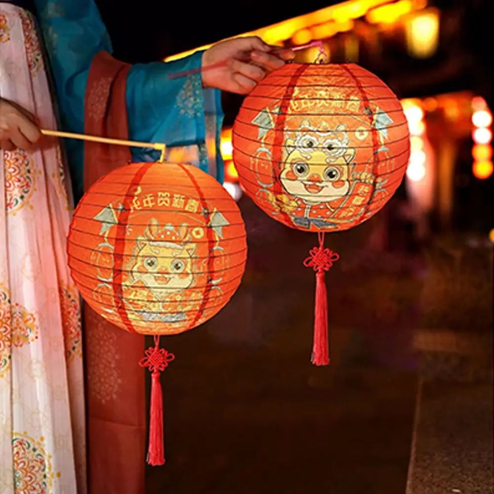 Red-LED-Lantern-Dragon-Year-Chinese-Style-Paper-Lanterns-2024-Chinese ...