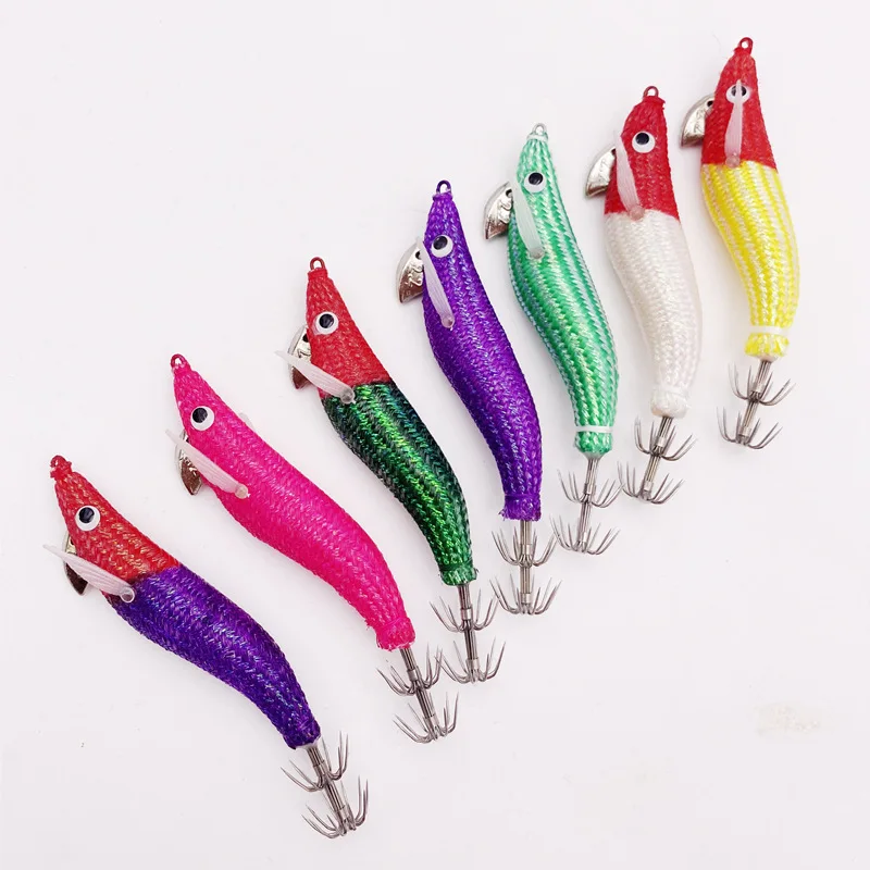 Luminous-Wood-Shrimp-Squid-Hook-Isca-de-gancho-japon-s-Parte-plana-da ...