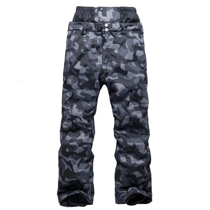 Men 's Ski Pants Camouflage High-waist Snowboard Pants Adult Winter ...