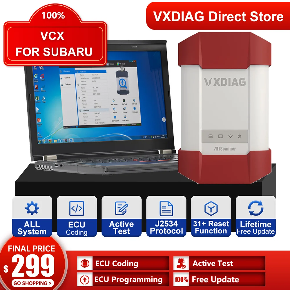 2023-VXDIAG-VDIAG-VD310-For-Subaru-Automotive-All-System-Diagnostic-Tools-J2534-ECU-Programming ...