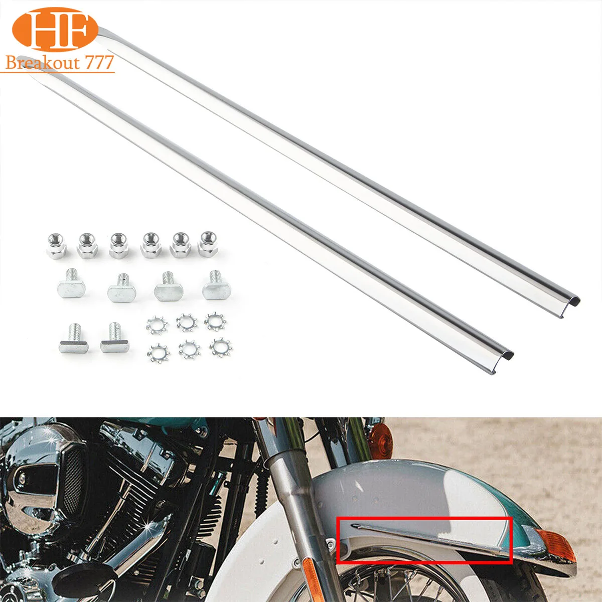 Motorcycle-Front-Fender-Spear-Trim-Moto-Decoration-Accessories-For ...