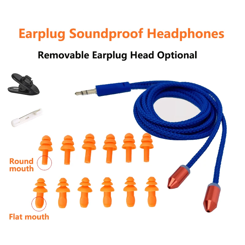 Labor Protection Noise Reduction Earphone Removable Earplug Head ...