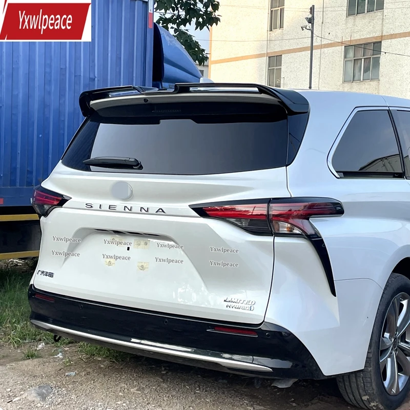 For Toyota New Sienna Spoiler 2021 2022 2023 ABS Glossy Black /Carbon ...