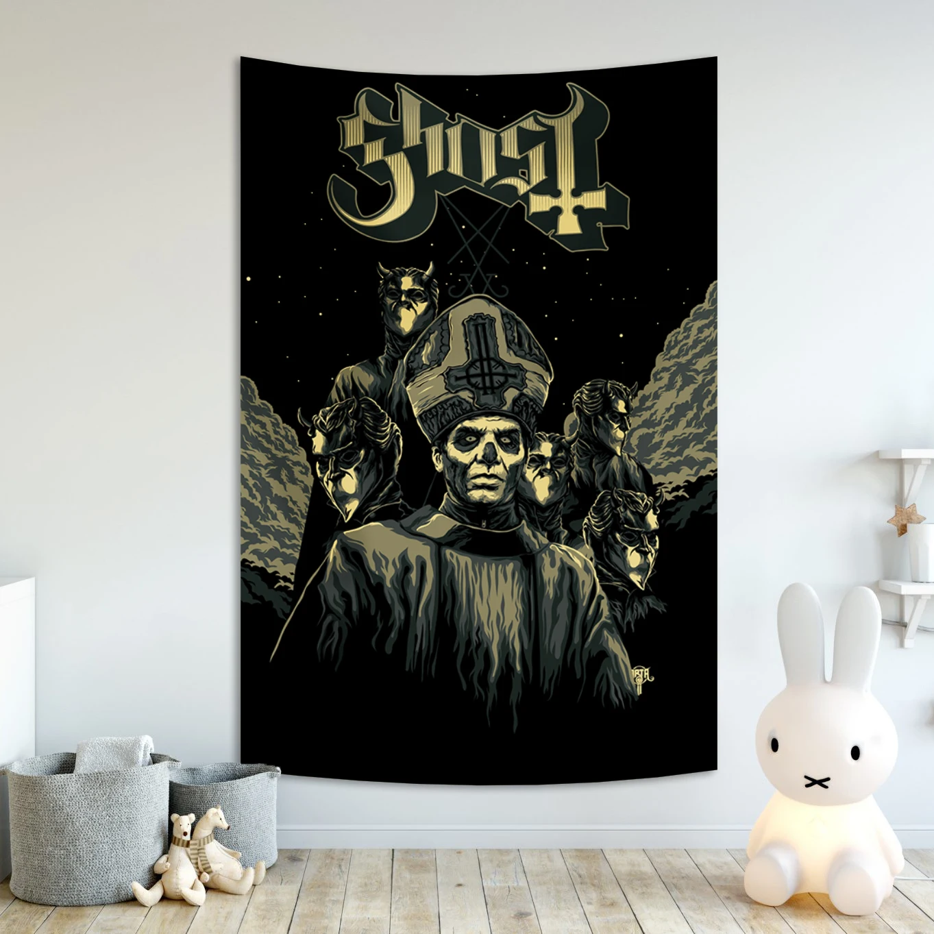 Metal-Ghosts-Band-Tapestry-Flag-Bohemian-Hippie-Printed-Wall-Hanging ...