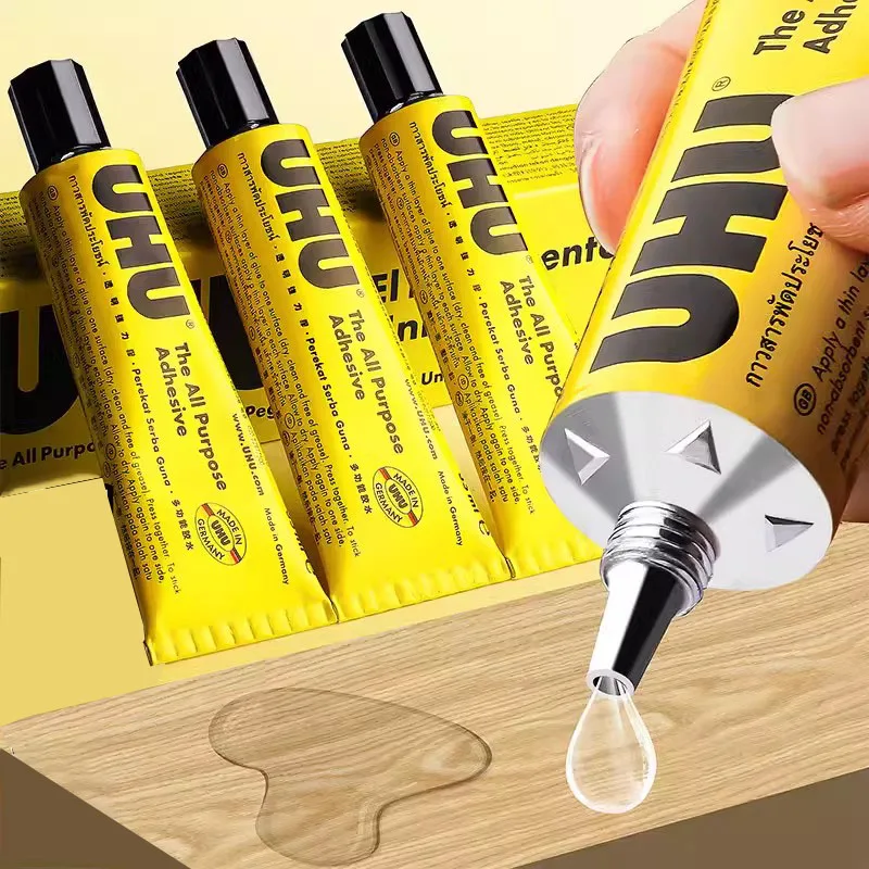UHU strong glue Transparent soft adhesive model glass metal woodworking ...