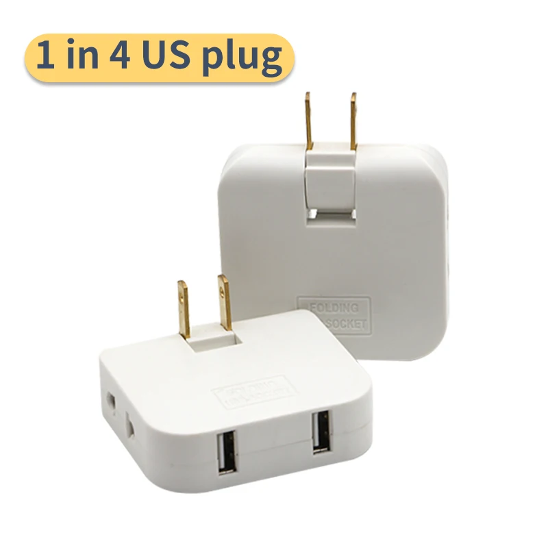 1-IN-4-American-Standard-Conversion-Plug-180-Degree-Rotation-Dual-USB ...