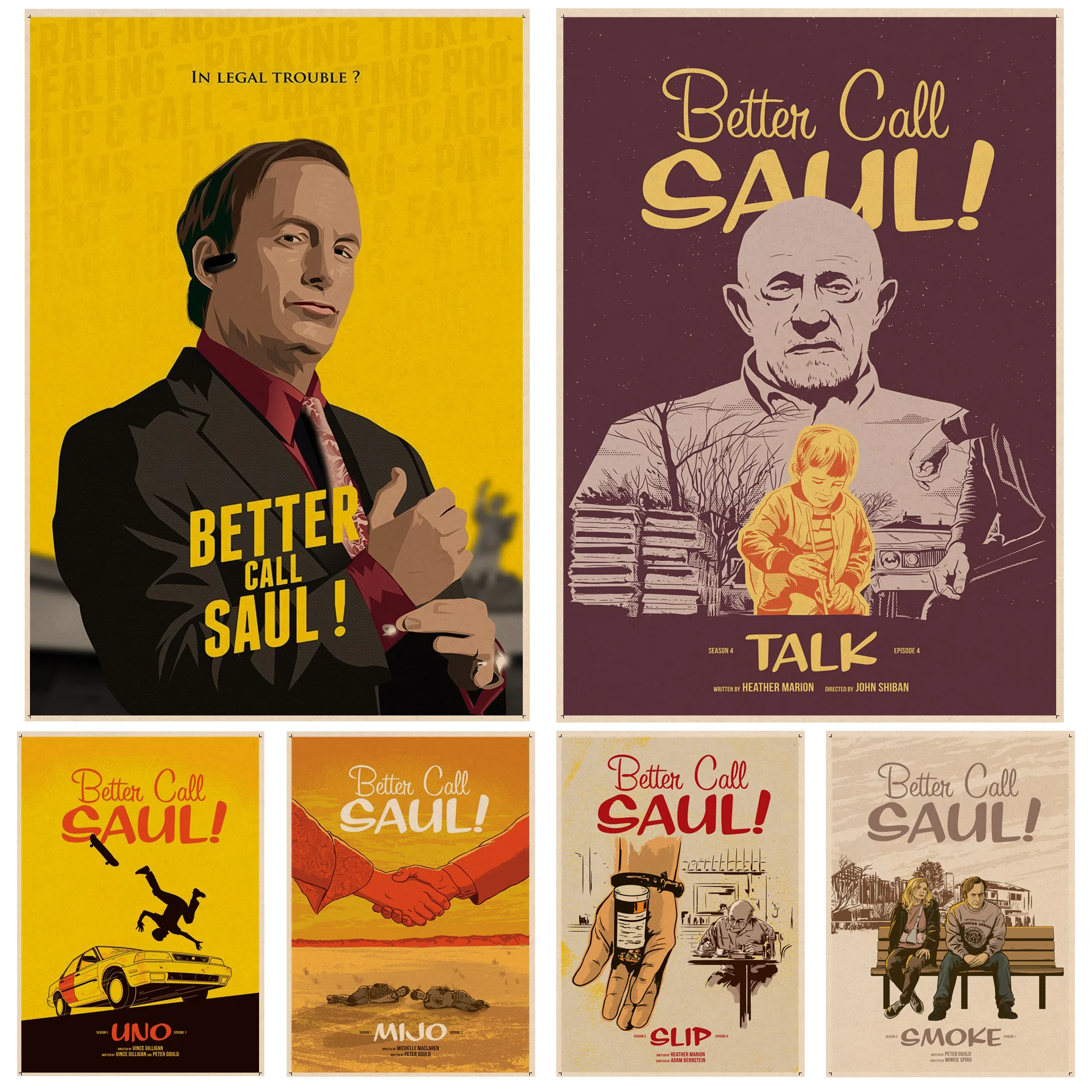 Better-Call-Saul-Goodman-Classic-Movie-DIY-Poster-Vintage-Room-Home-Bar ...