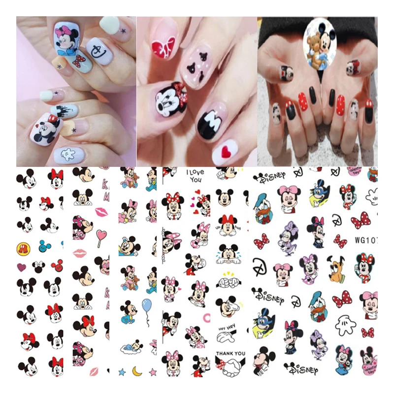 Easy Minnie Mouse Nail Designs