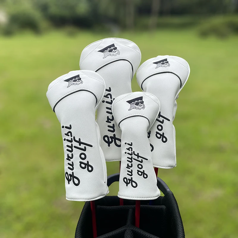 Golf-Club-1-3-5-Wood-Head-covers-Driver-Fairway-Woods-Cover-PU-Leather ...