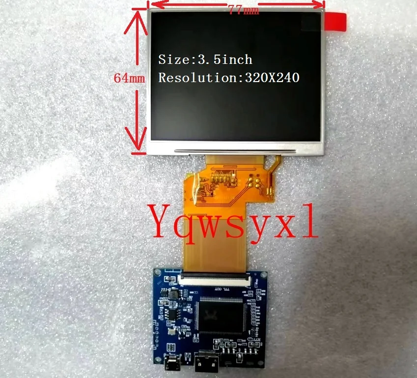 Display LCD Driver Control Board, Mini HDMI compatível para Satlink WS ...