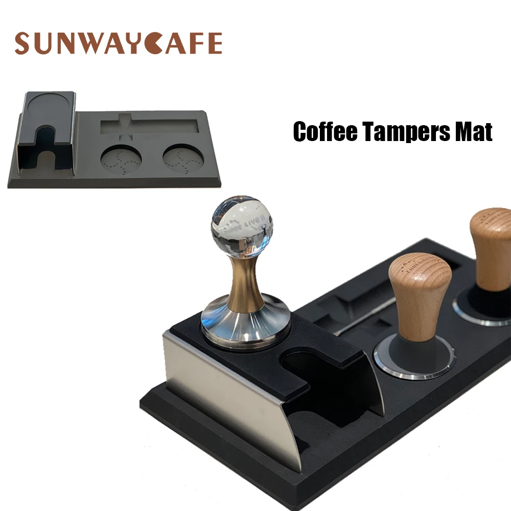 Espresso-Coffee-Tampers-Mat-Fluted-Coffee-Tampering-Corner-Mat-Pad-Anti ...
