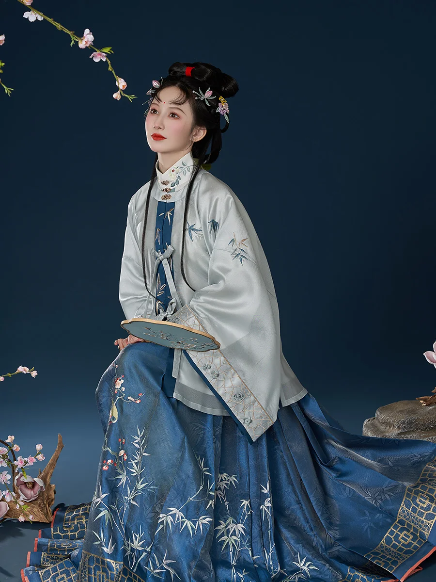 Zhuzhici Original Suzhou Embroidery Hanfu Han Element Round Collar ...