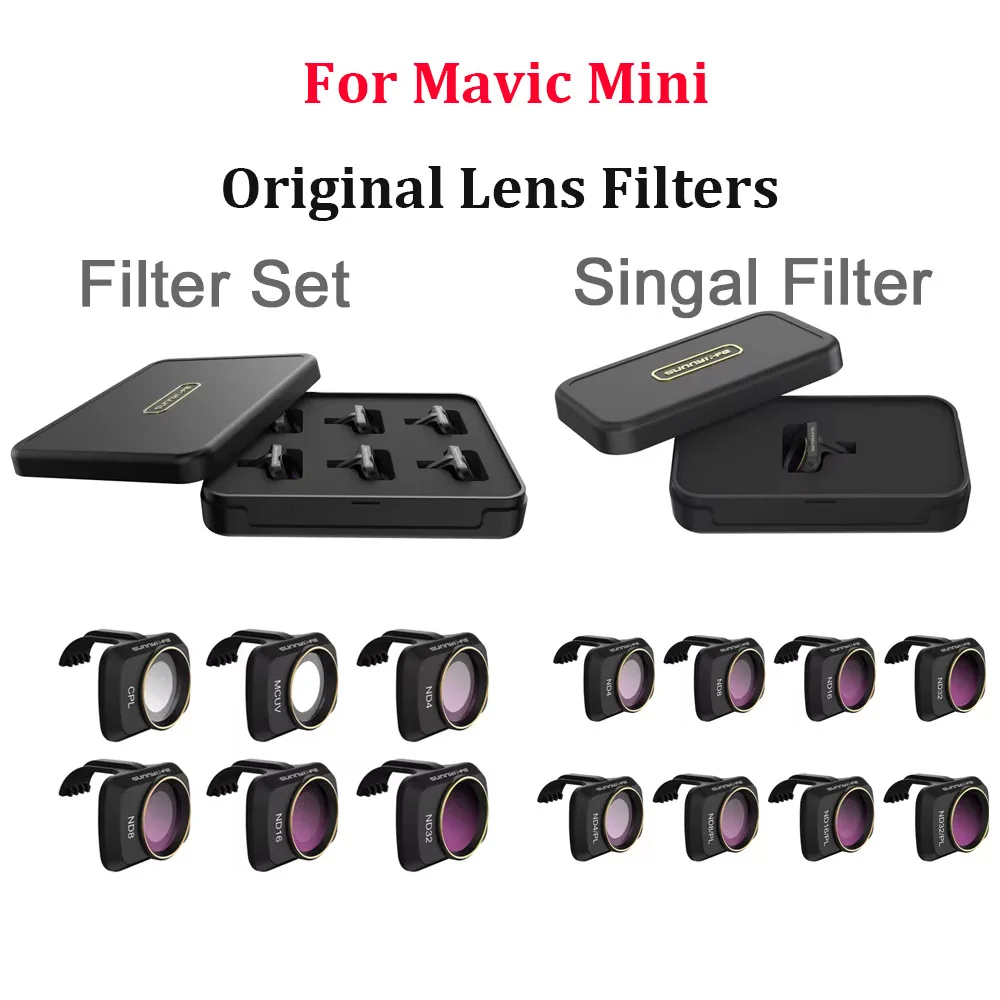 Sunnylife for Mavic Mini 2 Camera Lens Filter MCUV ND4 ND8 ND16 ND32 ...