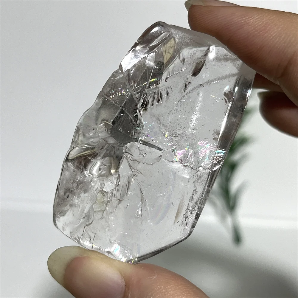 Piedra de cuarzo transparente, piedra preciosa de cristal Natural ...