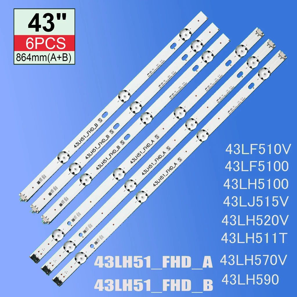10TV-LED-Backlight-For-43LH513V-43LH590V-43LF510V-43LF5100-43LH5100 ...
