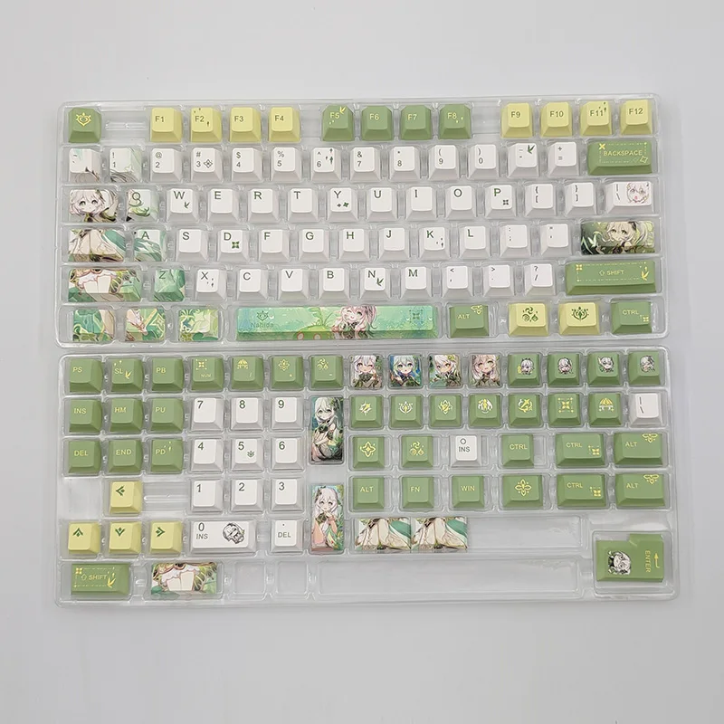 139Keys-Genshin-Impact-Nahida-Keyboard-Keycaps-Cherry-Height-Anime-Game ...