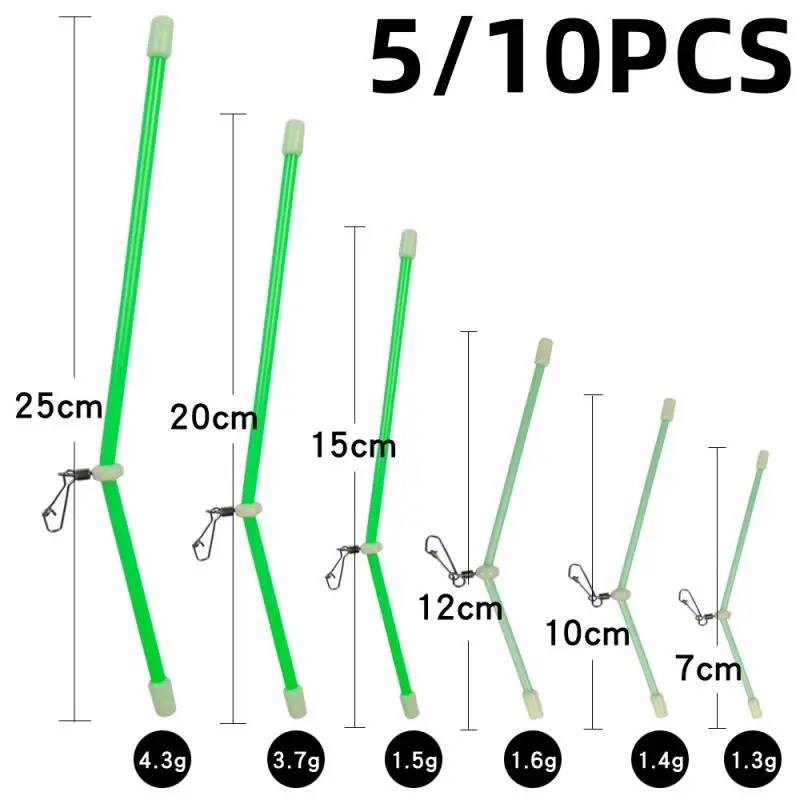 5-10pcs-Leger-Booms-With-Rolling-Snap-Fishing-Rocket-Feeder-Swivel-For ...