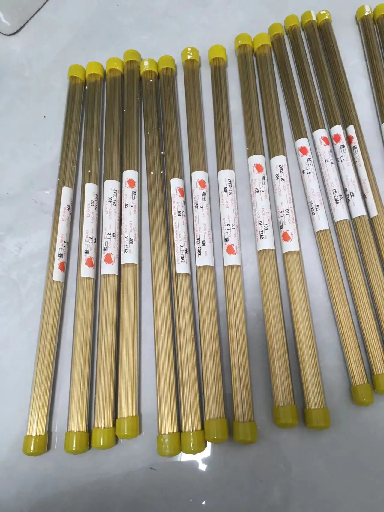 100pcs Brass electrodes,Brass tube,OD0.3-1.0mm,400L,single hole ...