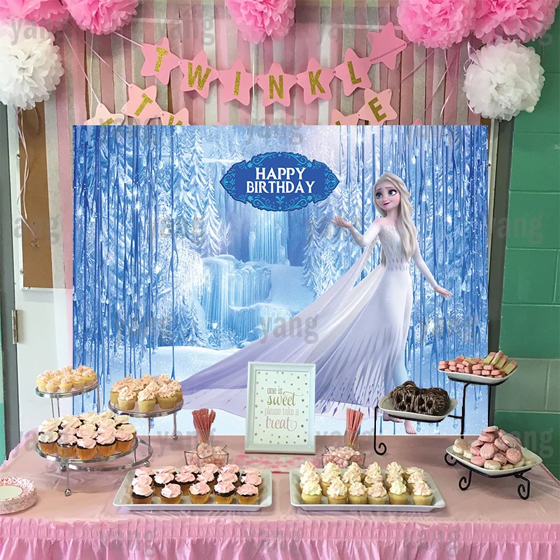 Disney Frozen Ice Background Pink