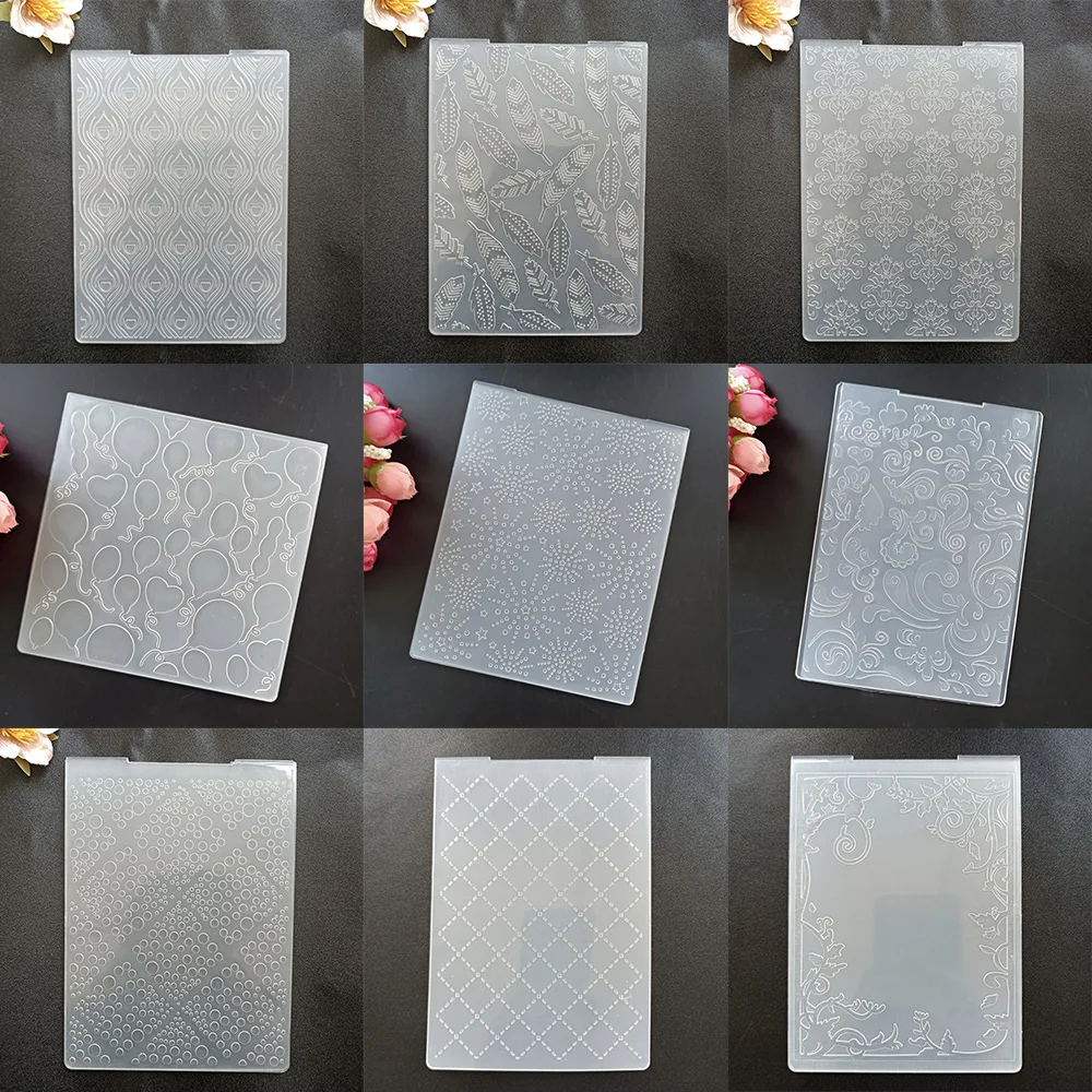 New-Style-Classical-Embossing-Folder-Transparent-Embossing-Plastic ...