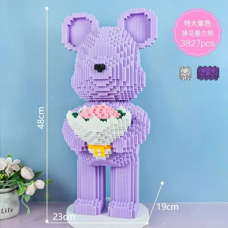 Bloques de construcción Bearbricks, juguetes, osito gigante, violencia ...