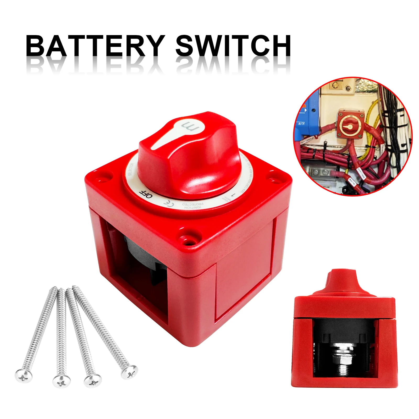 Marine-Battery-Disconnect-Switch-with-Knob-32V-300A-DC-Boat-Battery ...
