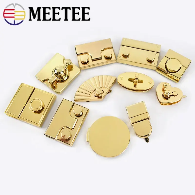 2Pcs-LightGold-Turn-Twist-Bags-Lock-Buckle-Purse-Spring-Latch-DIY ...