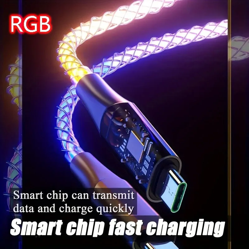 1M-Fast-Charging-RGB-Breathing-Luminous-Gradient-Light-Data-Cable-60W ...